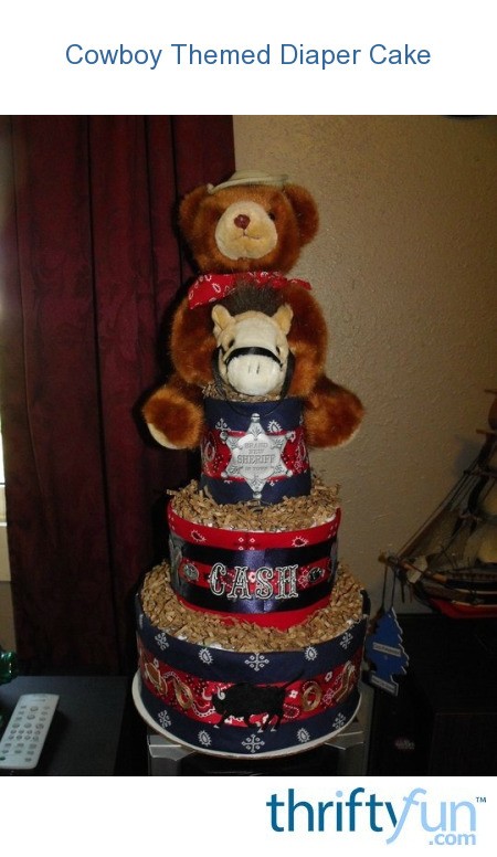 Craft: Cowboy Diaper Cake | ThriftyFun
