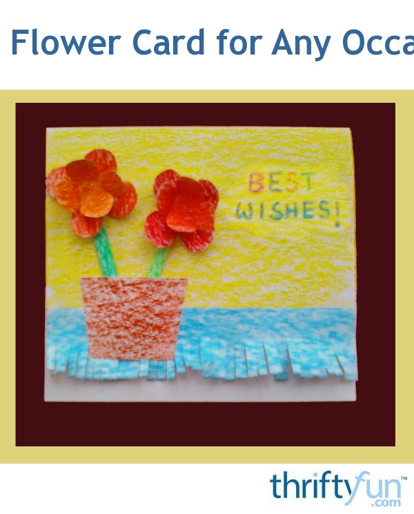 Easy Flower Card for Any Occasion | ThriftyFun