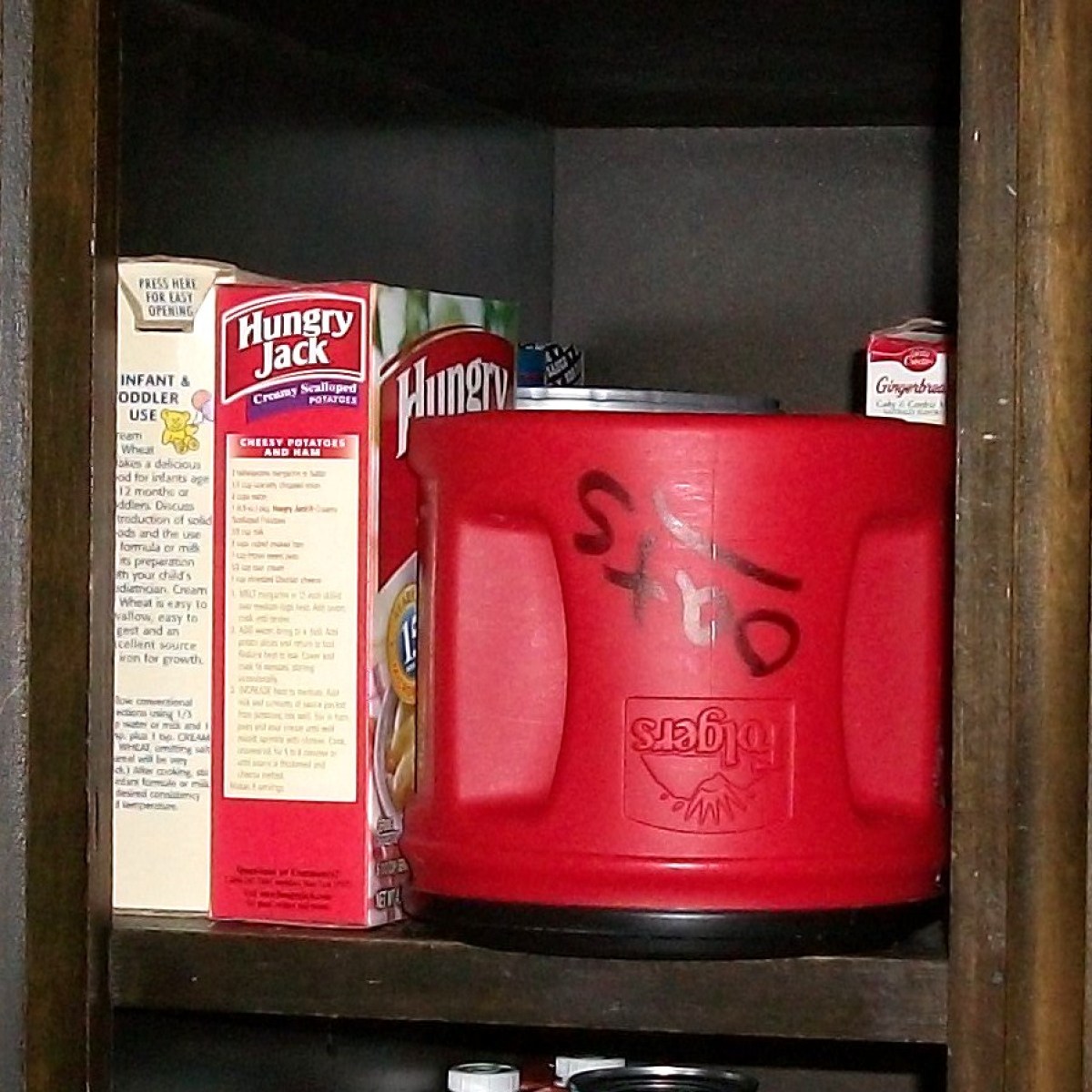 Store Container Upside Down When Empty | ThriftyFun