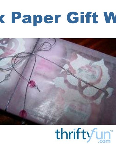How to Make Wax Paper Gift Wrap | ThriftyFun