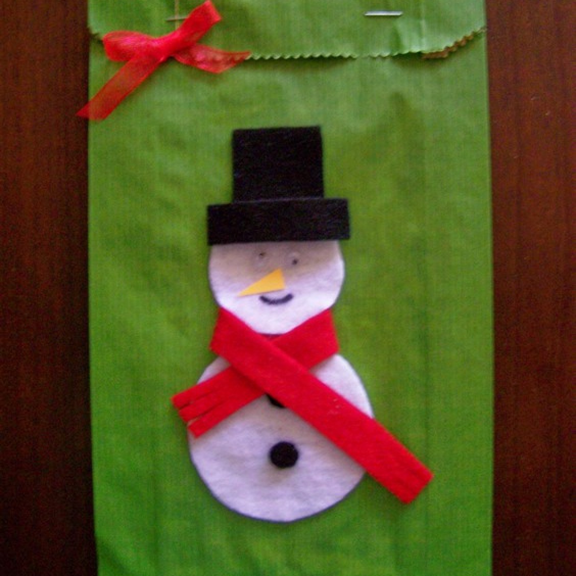 Snowman Gift Bag | My Frugal Christmas