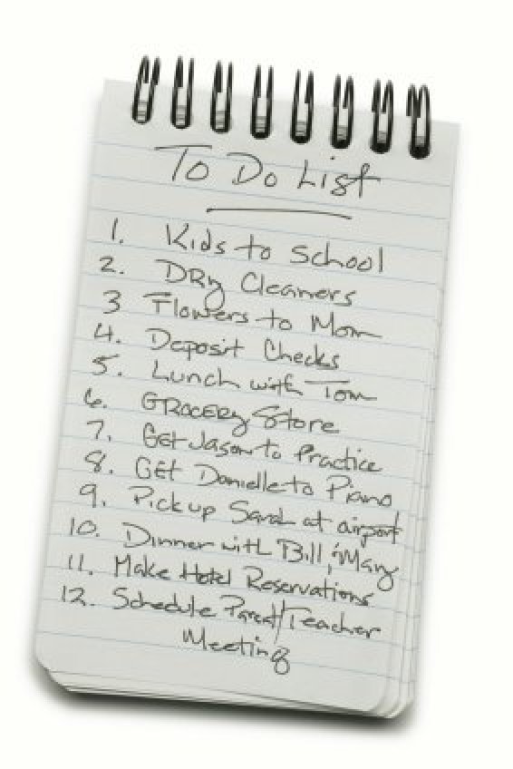 Making A To Do List ThriftyFun