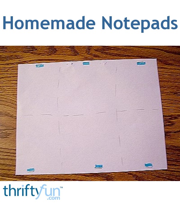 Making Homemade Notepads | ThriftyFun
