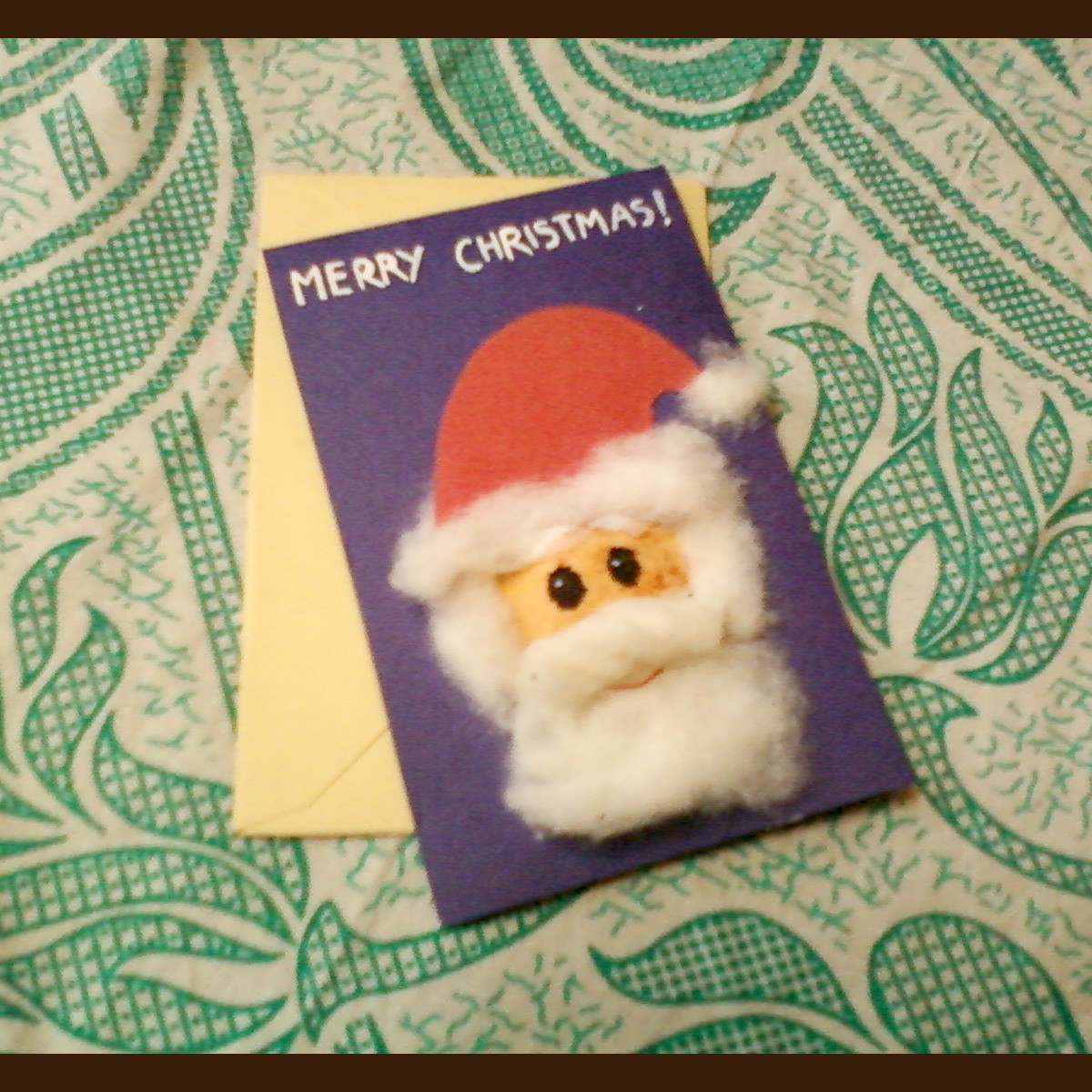 Homemade Santa Christmas Card | My Frugal Christmas