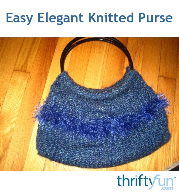 Easy Elegant Knitted Purse | ThriftyFun