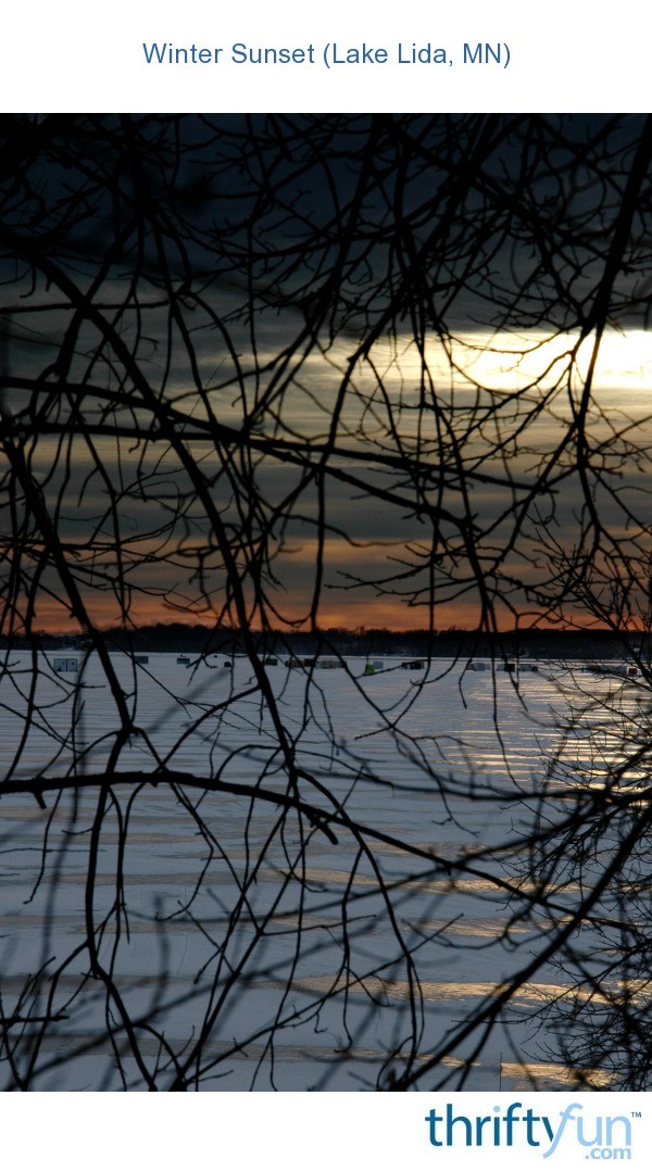 Winter Sunset (Lake Lida, MN) | ThriftyFun
