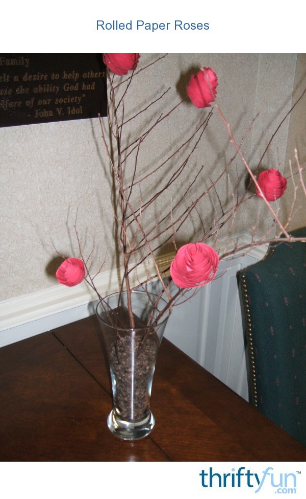 Rolled Paper Roses | ThriftyFun