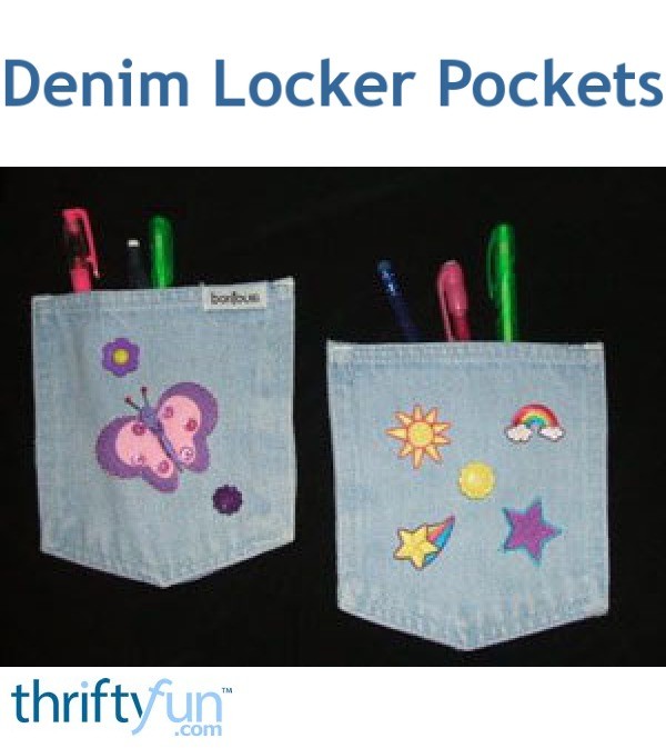 Denim Locker Pockets | ThriftyFun