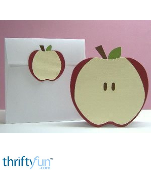 Homemade Apple Card and Tag | ThriftyFun