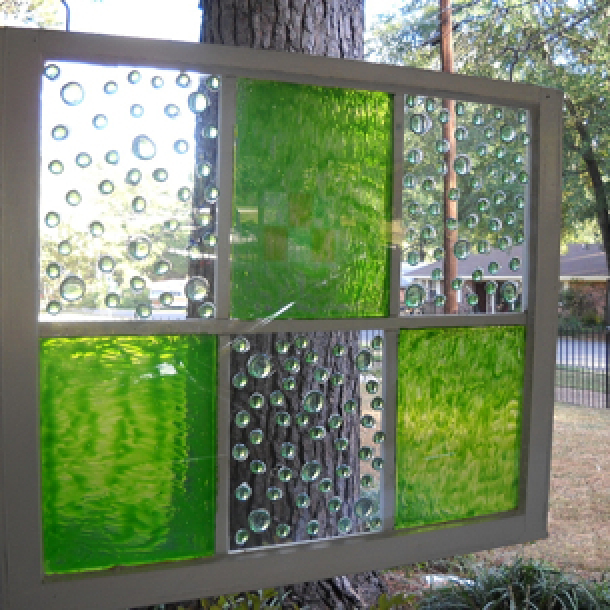 "Stained Glass" Recycled Windows | ThriftyFun
