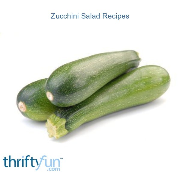 Zucchini Salad Recipes | ThriftyFun