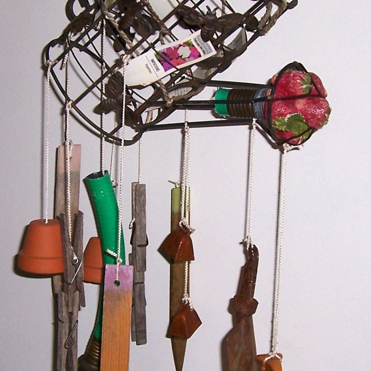 Recycled Garden Wind Chimes | ThriftyFun