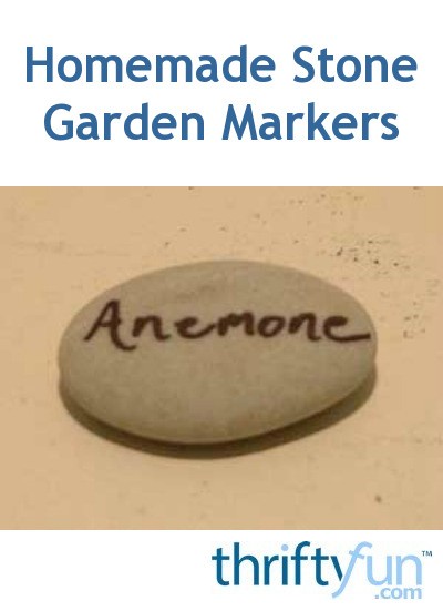 Making Stone Plant Markers | ThriftyFun