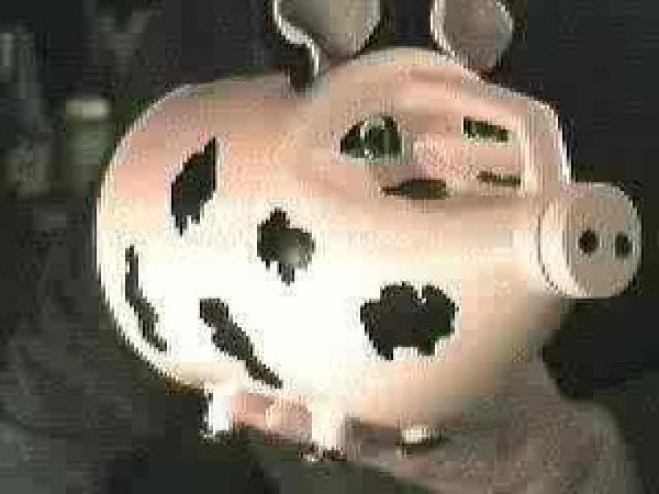 Bleach Bottle Piggy | ThriftyFun