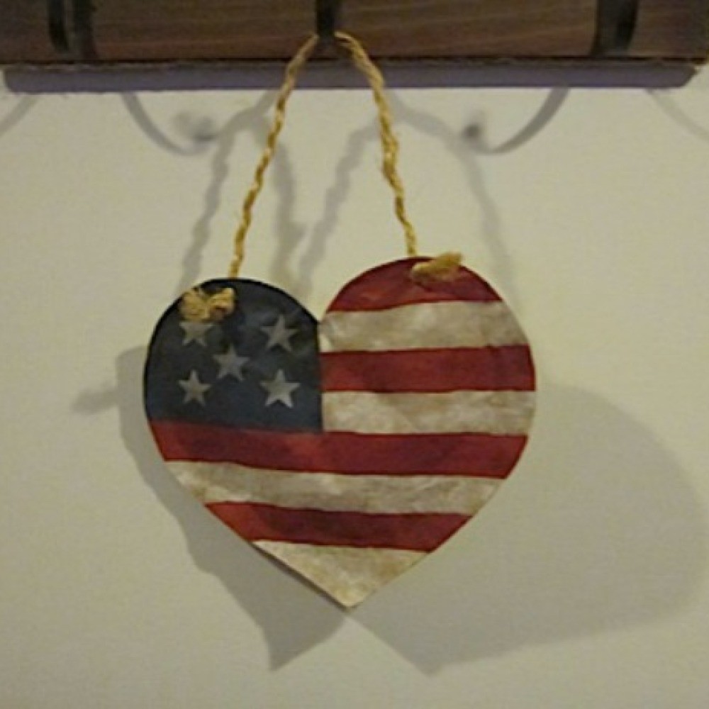 Paper Bag Flag Heart Craft | ThriftyFun