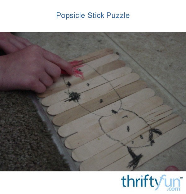 Popsicle Stick Puzzle | ThriftyFun