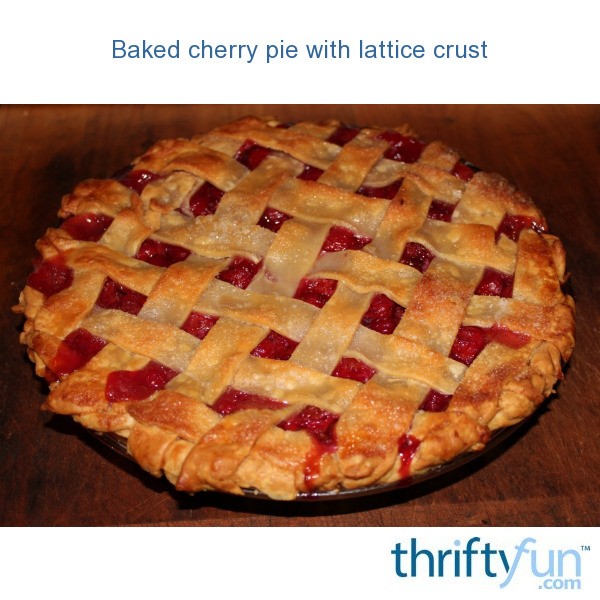 Homemade Cherry Pie | ThriftyFun