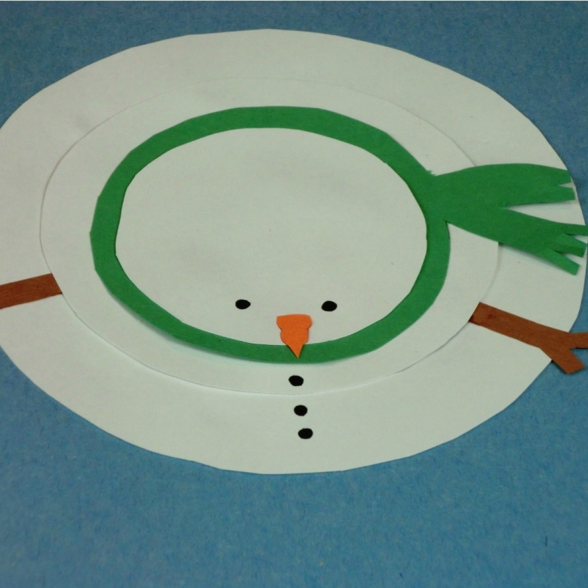 Making a Paper Circle Snowman | My Frugal Christmas