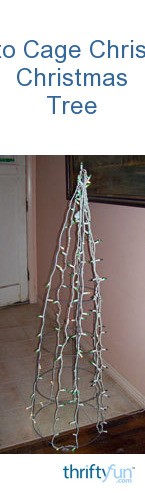 Cute Tomato Cage Christmas Trees | My Frugal Christmas