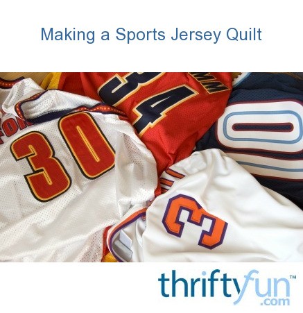 Making a Sports Jersey Quilt | ThriftyFun