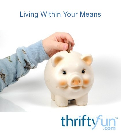 Living Within Your Means | ThriftyFun