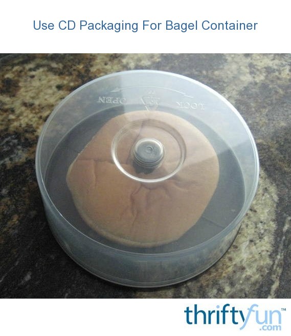 Use CD Packaging For Bagel Container | ThriftyFun