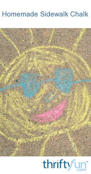 Homemade Sidewalk Chalk | ThriftyFun