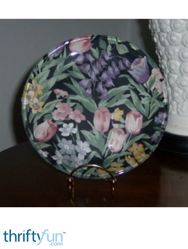 Fabric Covered Decorative Glass Plates Thriftyfun