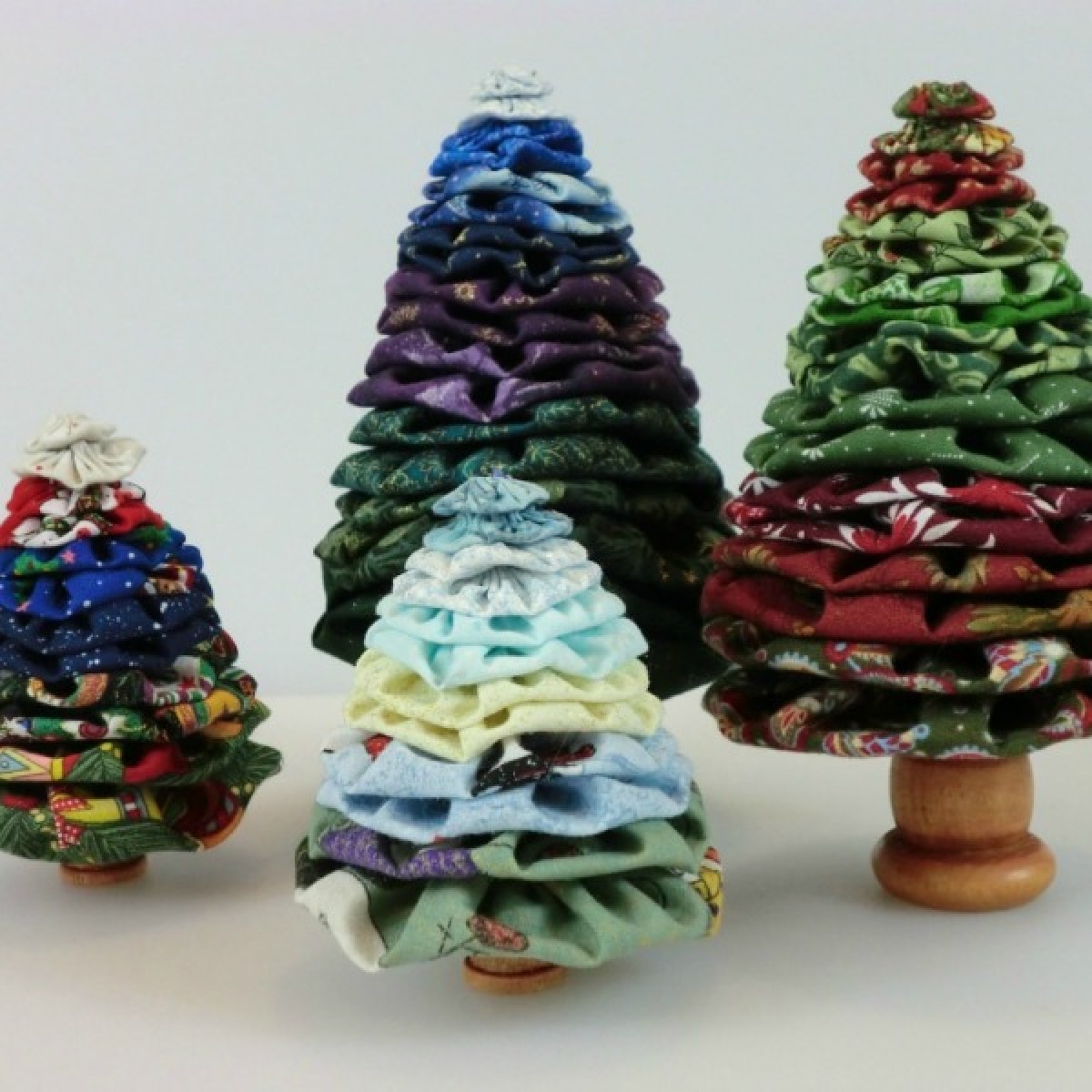 Making Yo Yo Christmas Trees | My Frugal Christmas