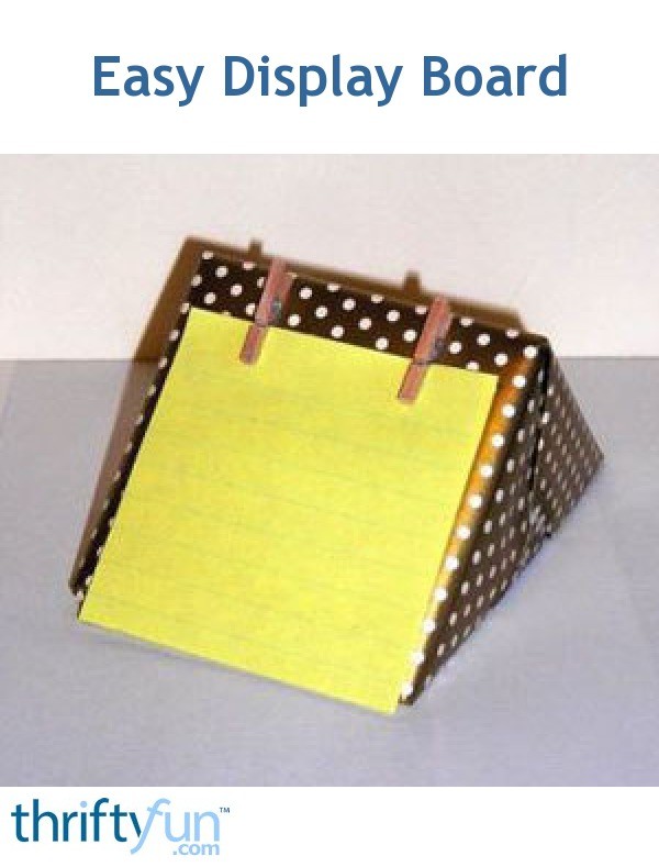 DIY Easy Display Board | ThriftyFun