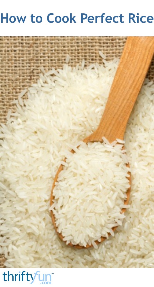 How to Cook Perfect Rice | ThriftyFun