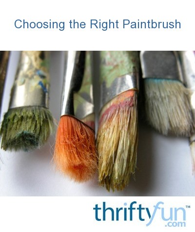 Choosing the Right Paintbrush? | ThriftyFun