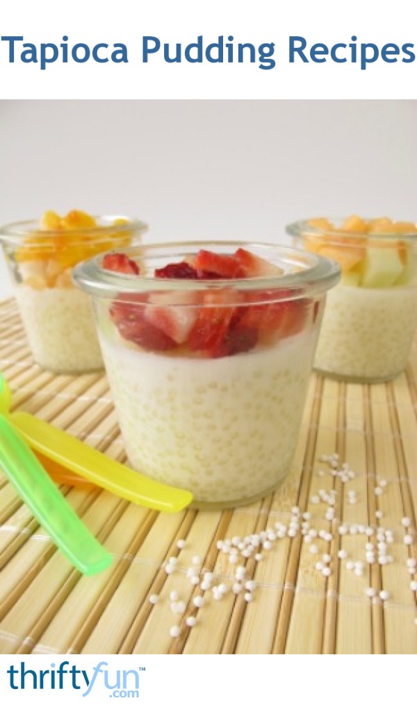 Tapioca Pudding Recipes | ThriftyFun