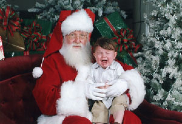 Funny Saying to Go With Crying Santa Picture? | My Frugal Christmas
