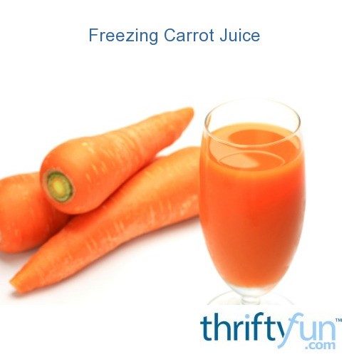 Freezing Carrot Juice? | ThriftyFun