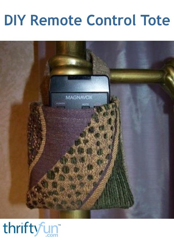 DIY Remote Control Tote | ThriftyFun