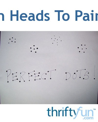 Use Pin Heads To Paint Dots | ThriftyFun