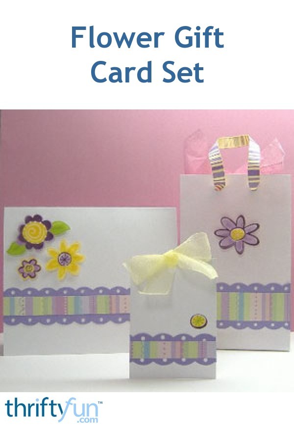 Flower Gift Card Set | ThriftyFun