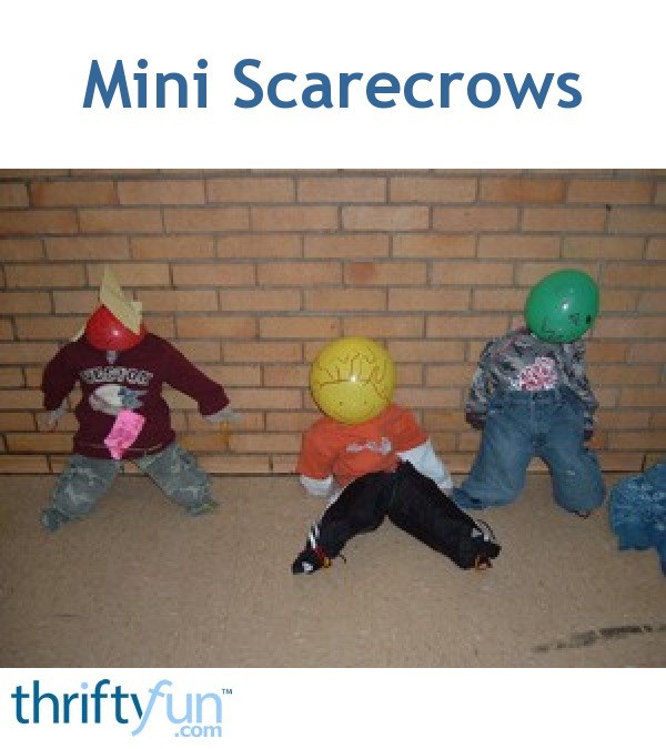 Making Mini Scarecrows | ThriftyFun