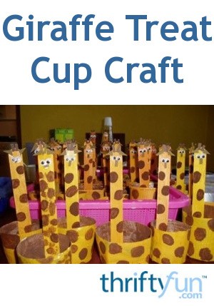 Giraffe Treat Cup Craft | ThriftyFun