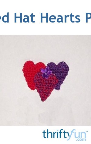 Red Hat Hearts Pin | ThriftyFun