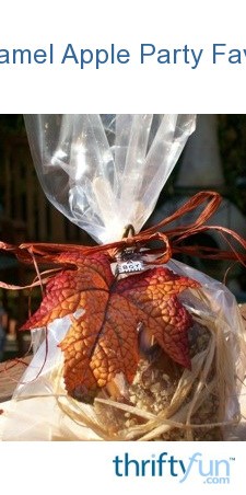 Fall Themed Caramel Apple Party Favors | ThriftyFun