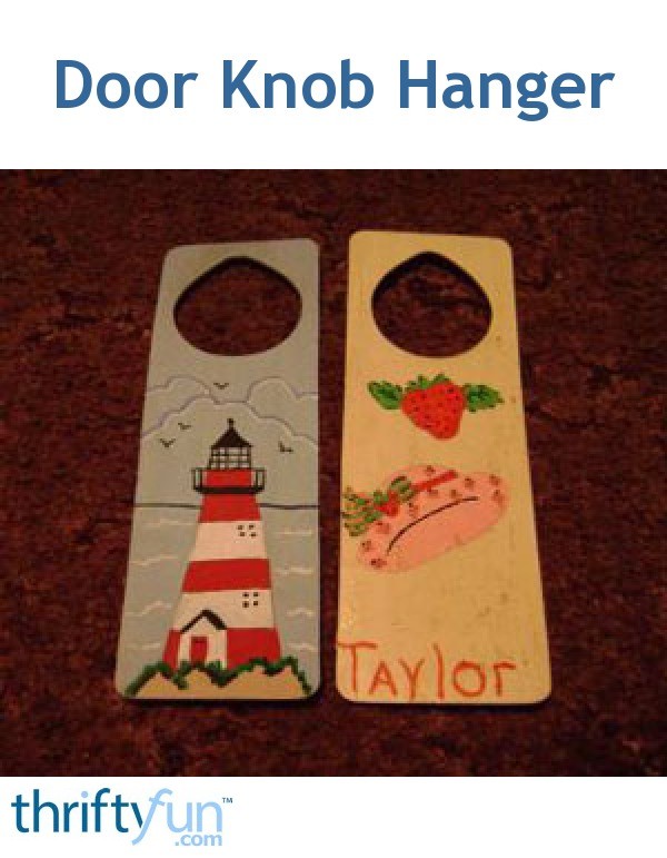 Making a Door Hanger | ThriftyFun
