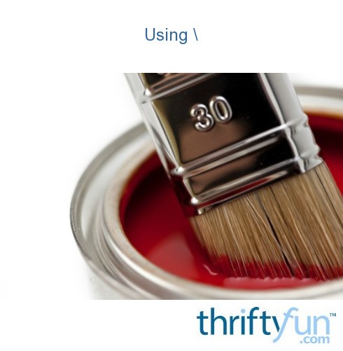 Using "Oops" Paint | ThriftyFun