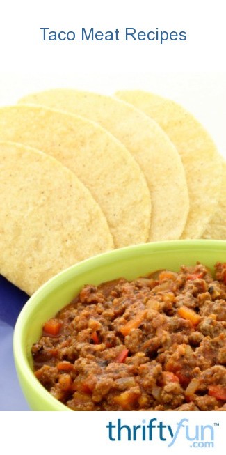 Taco Meat Recipes | ThriftyFun