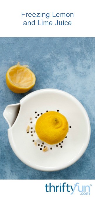 Freezing Lemon and Lime Juice | ThriftyFun