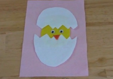 Peeping Chick Easter Craft | ThriftyFun