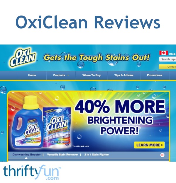 OxiClean Reviews | ThriftyFun