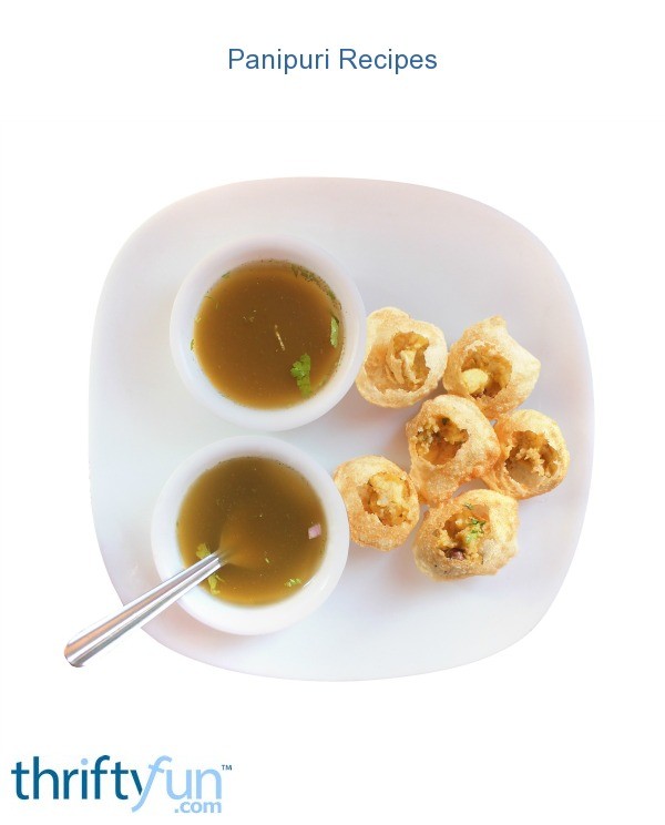 Panipuri Recipes | ThriftyFun