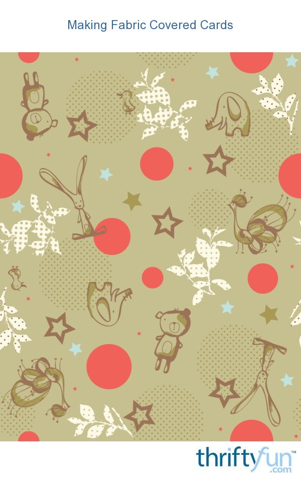 Making Fabric Covered Cards | ThriftyFun